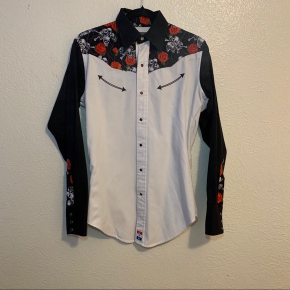 cowboy equipment | Shirts | Mens White Cowboy Equipment Button Up Shirt ...